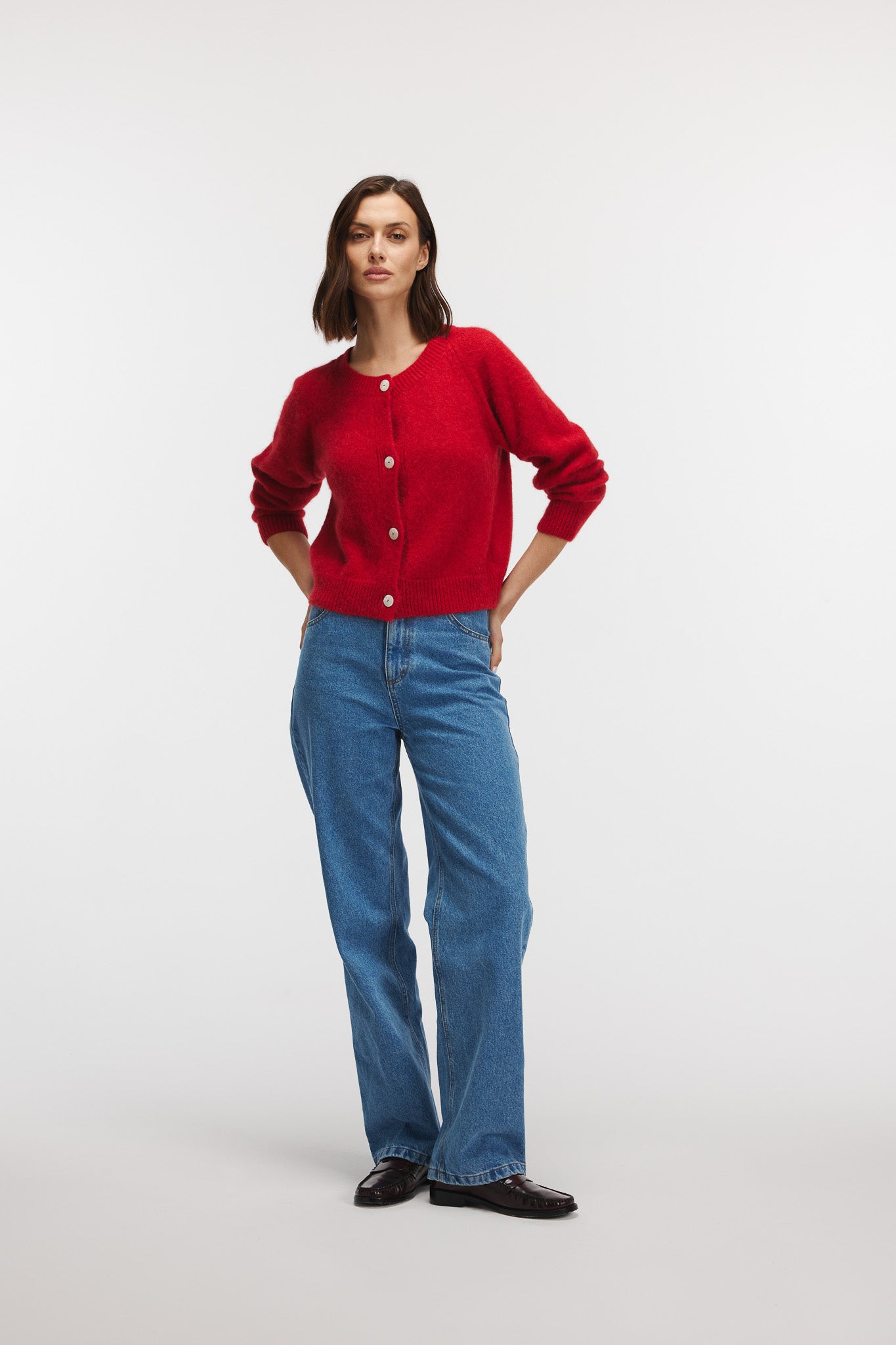 Sweter Cloud Red || Alpaka – HERESY
